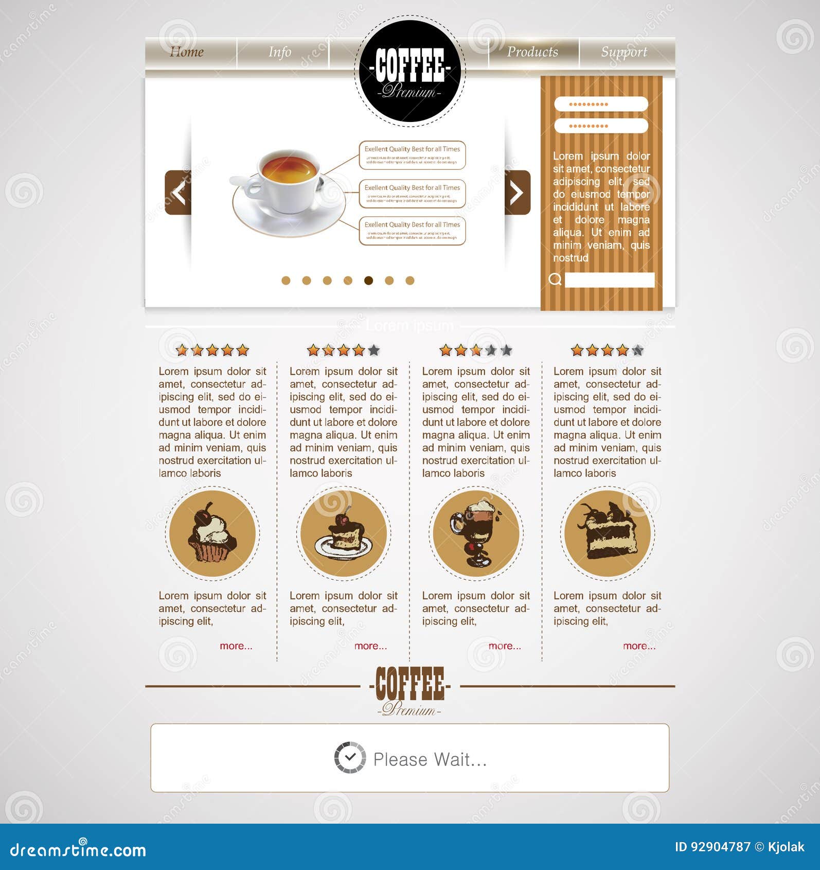 Cafe menu design stock vector. Illustration of design - 92904787