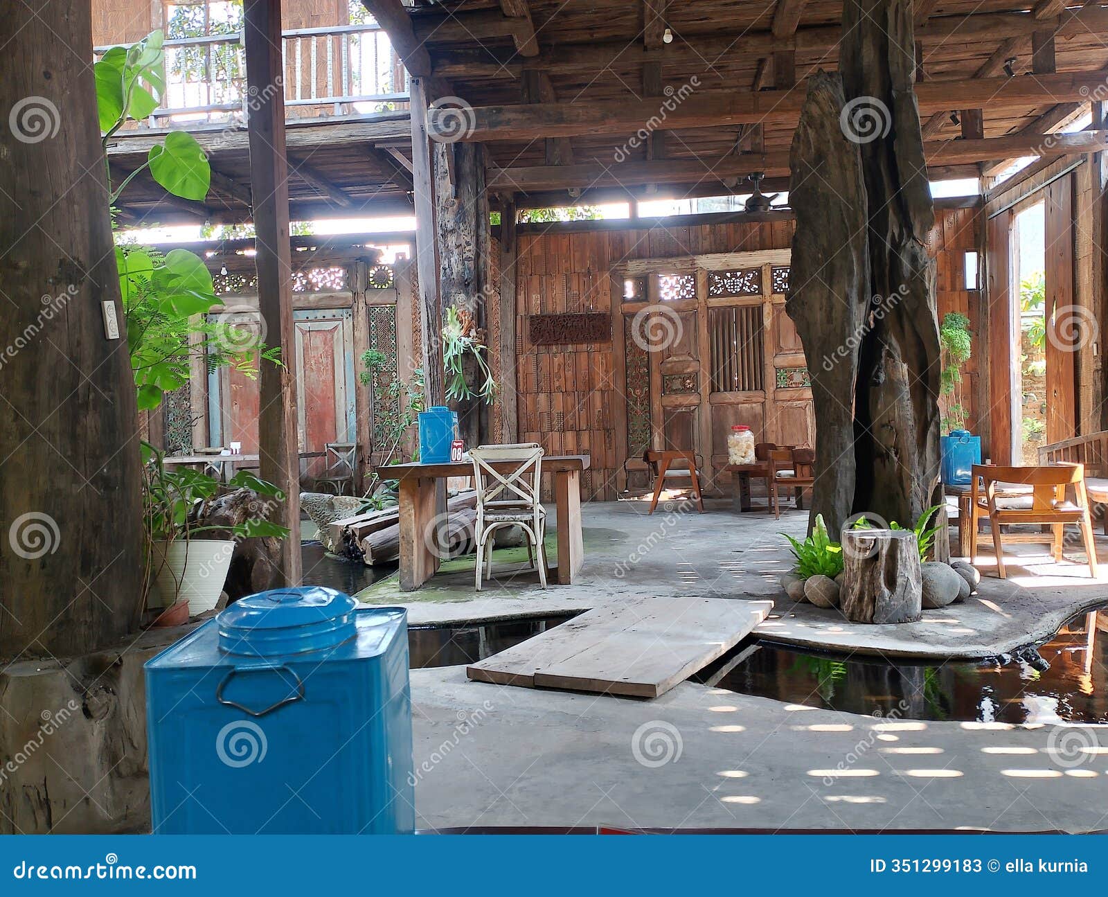 A Traditional Javanese, Indonesian Building That Looks Beautiful With ...