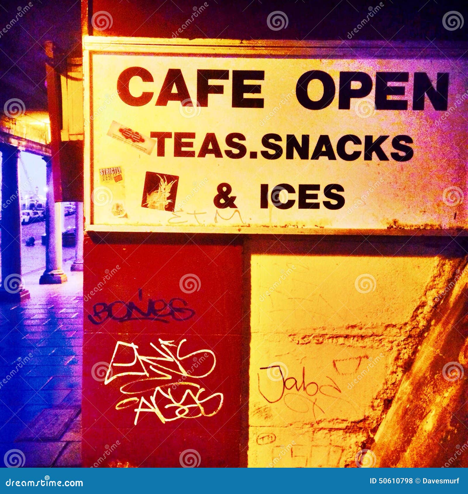 Cafe open editorial stock photo. Image of open, seaside - 50610798