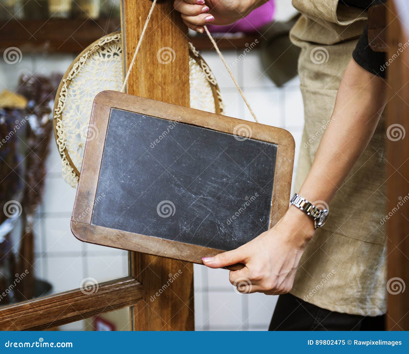 Cafe Open Shop Retail Welcome Notice Retail Front Stock Image - Image ...