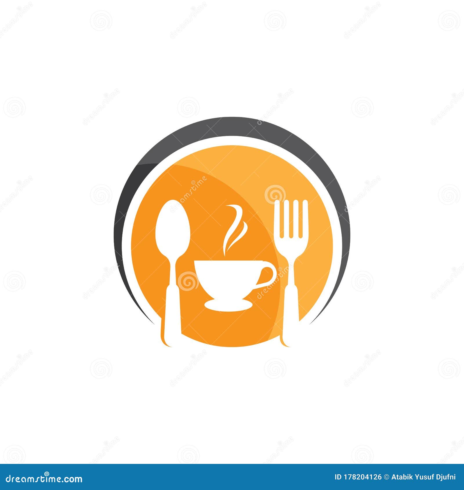 Cafe & Resto Logo Vector Icon Stock Vector - Illustration of food, logo ...