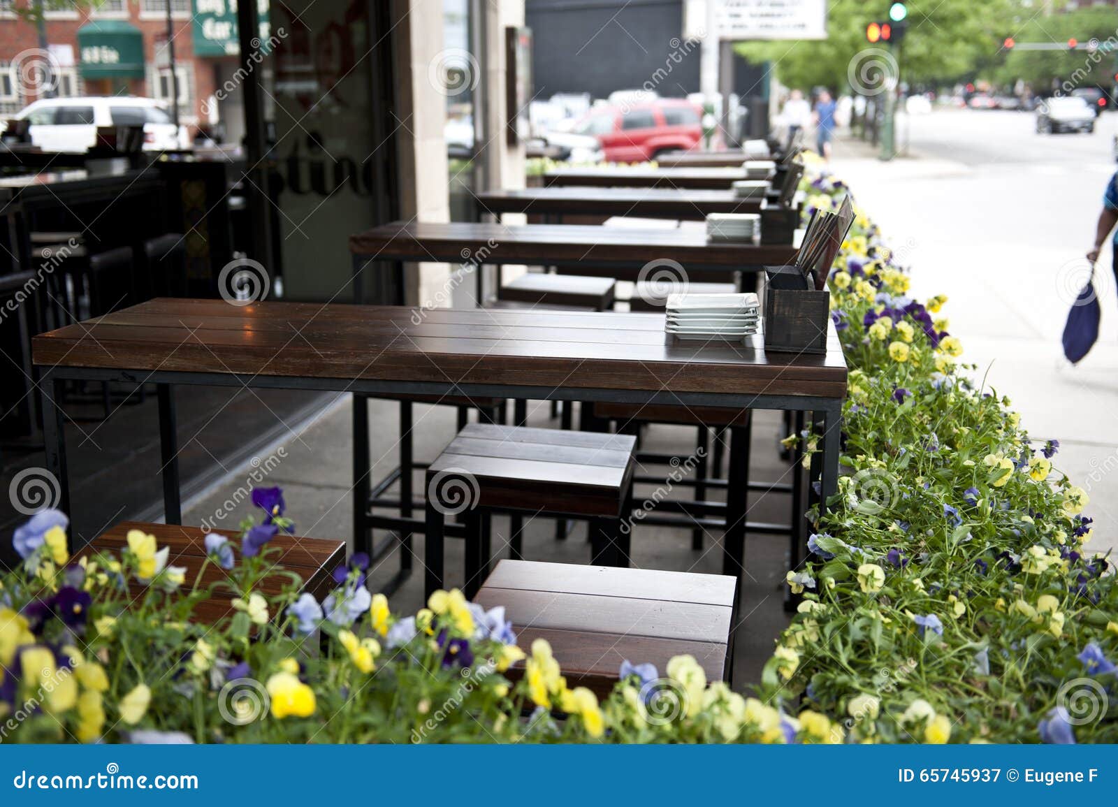 Cafe by the Roadside stock image. Image of america, green - 65745937