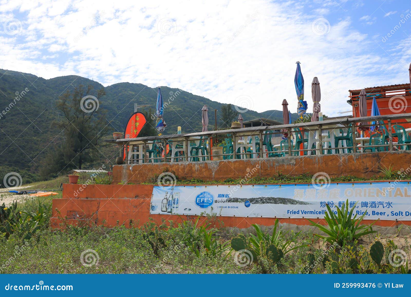 A Cafe at Sai Wan Village, Sai Kung, Hk 22 Oct 2022 Editorial Photo ...