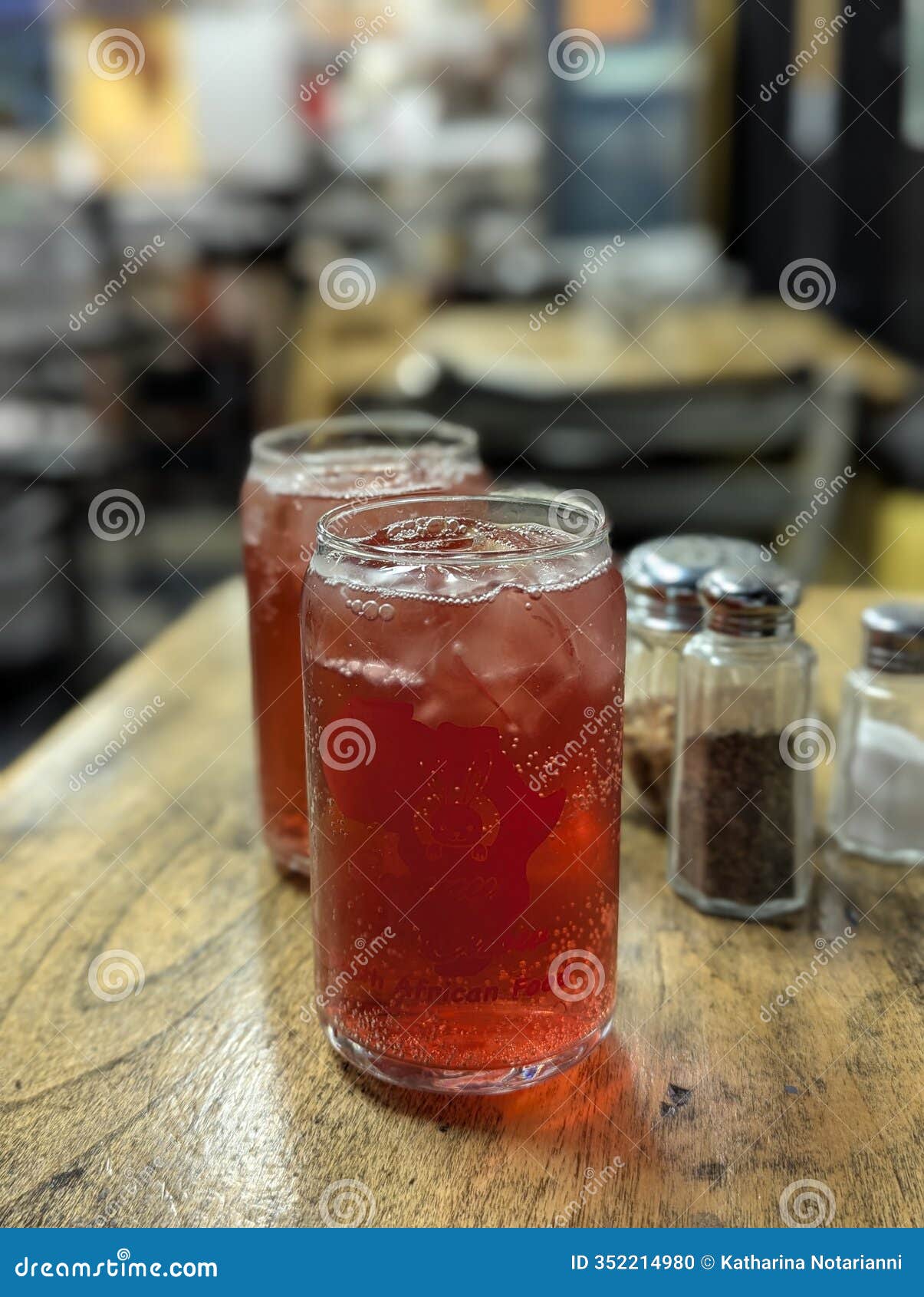 Cafe Series Bunny Chow Hibiscus Ginger Drink on Ice Editorial Image ...