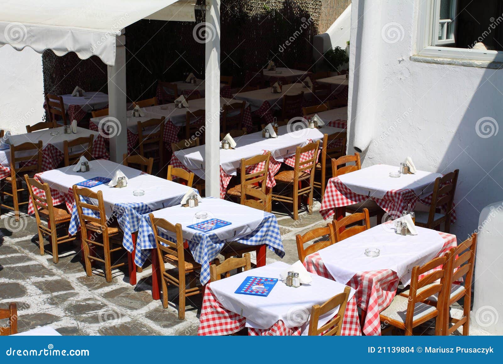 Cafe setting stock photo. Image of greek, setting, french - 21139804
