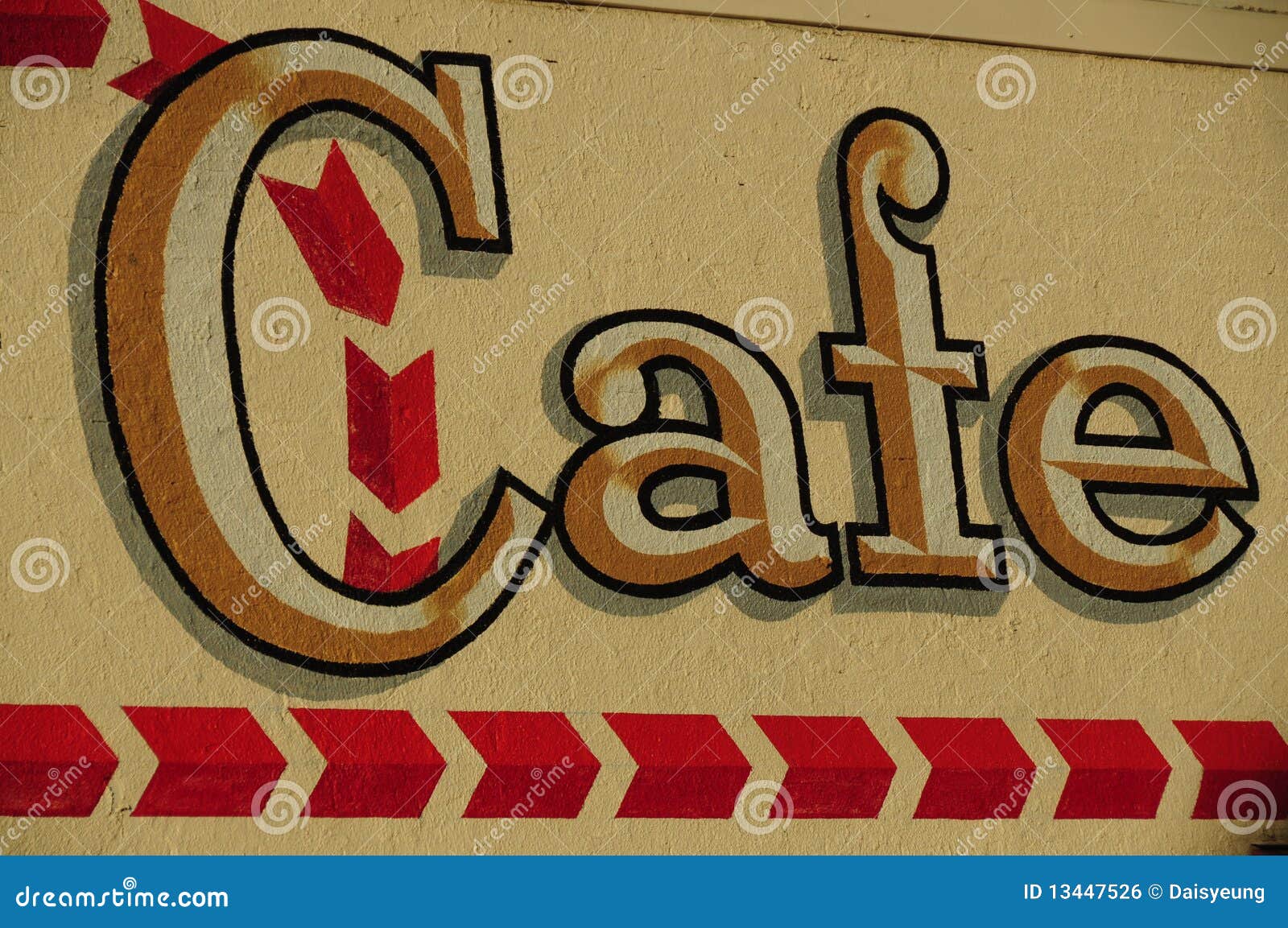 Cafe Sign stock photo. Image of arrows, cafe, signs, arrow - 13447526