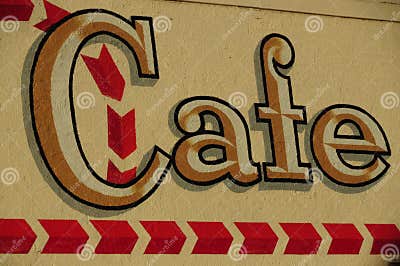Cafe Sign stock photo. Image of arrows, cafe, signs, arrow - 13447526
