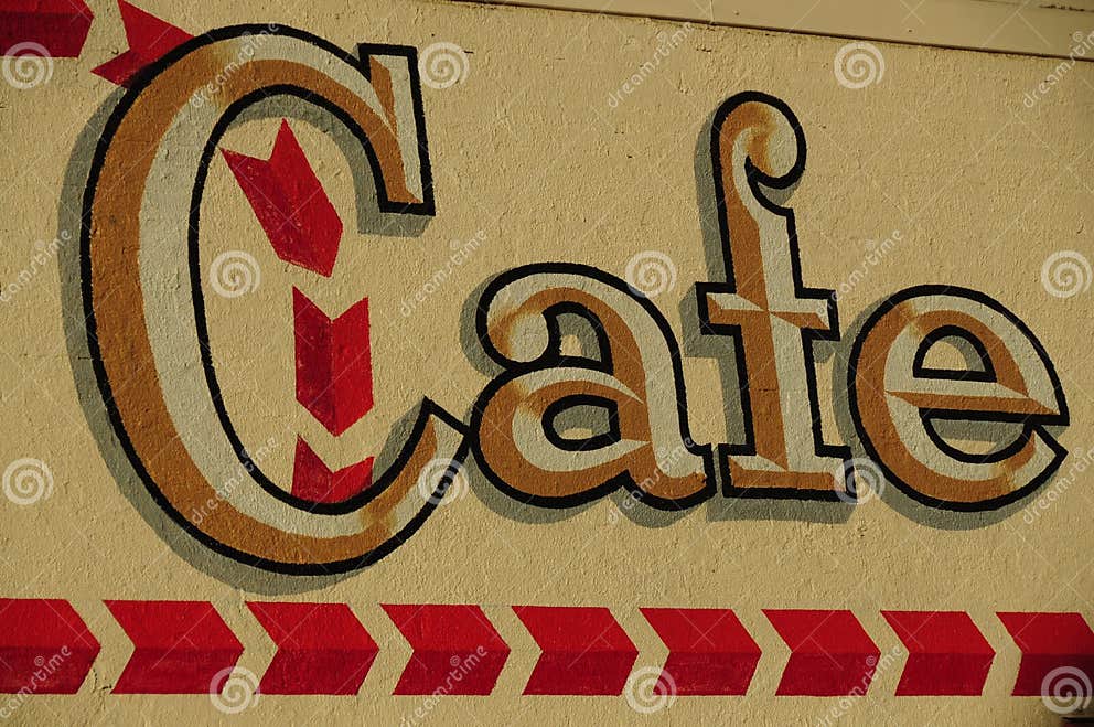 Cafe Sign stock photo. Image of arrows, cafe, signs, arrow - 13447526