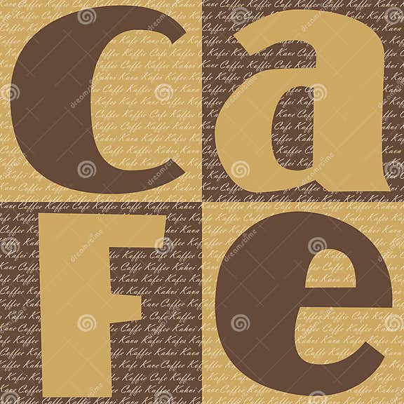 Cafe Sign stock illustration. Illustration of stationery - 6130739