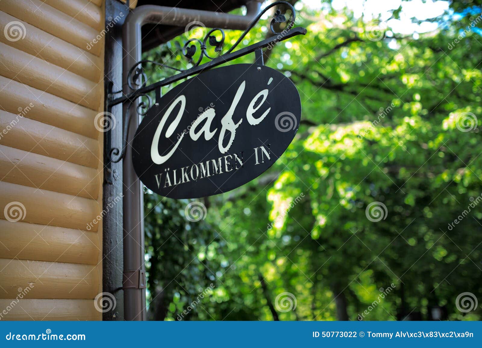 A cafe sign stock photo. Image of cafacopy, outside, welcome - 50773022