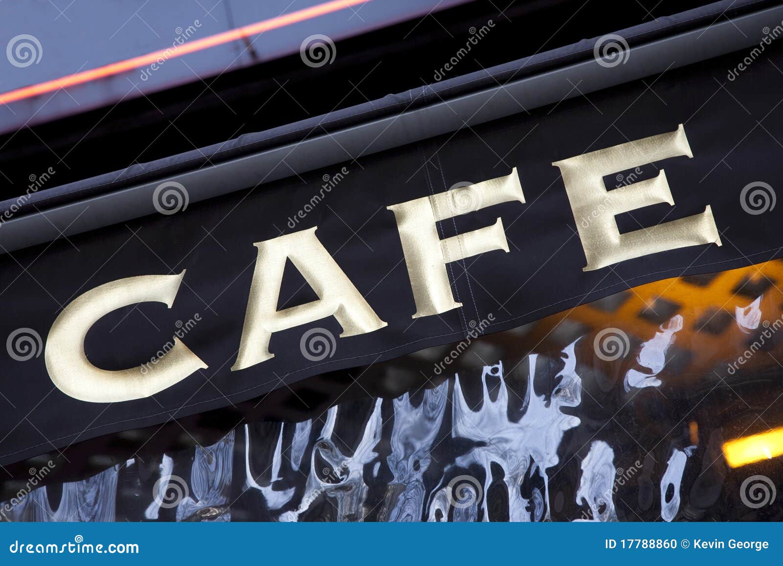 Cafe Sign, Paris stock photo. Image of cafe, france, diagonal - 17788860
