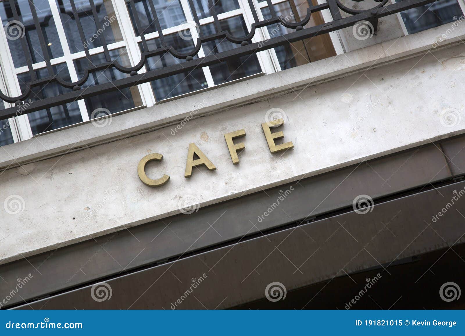Cafe Sign on Wall stock image. Image of drink, text - 191821015