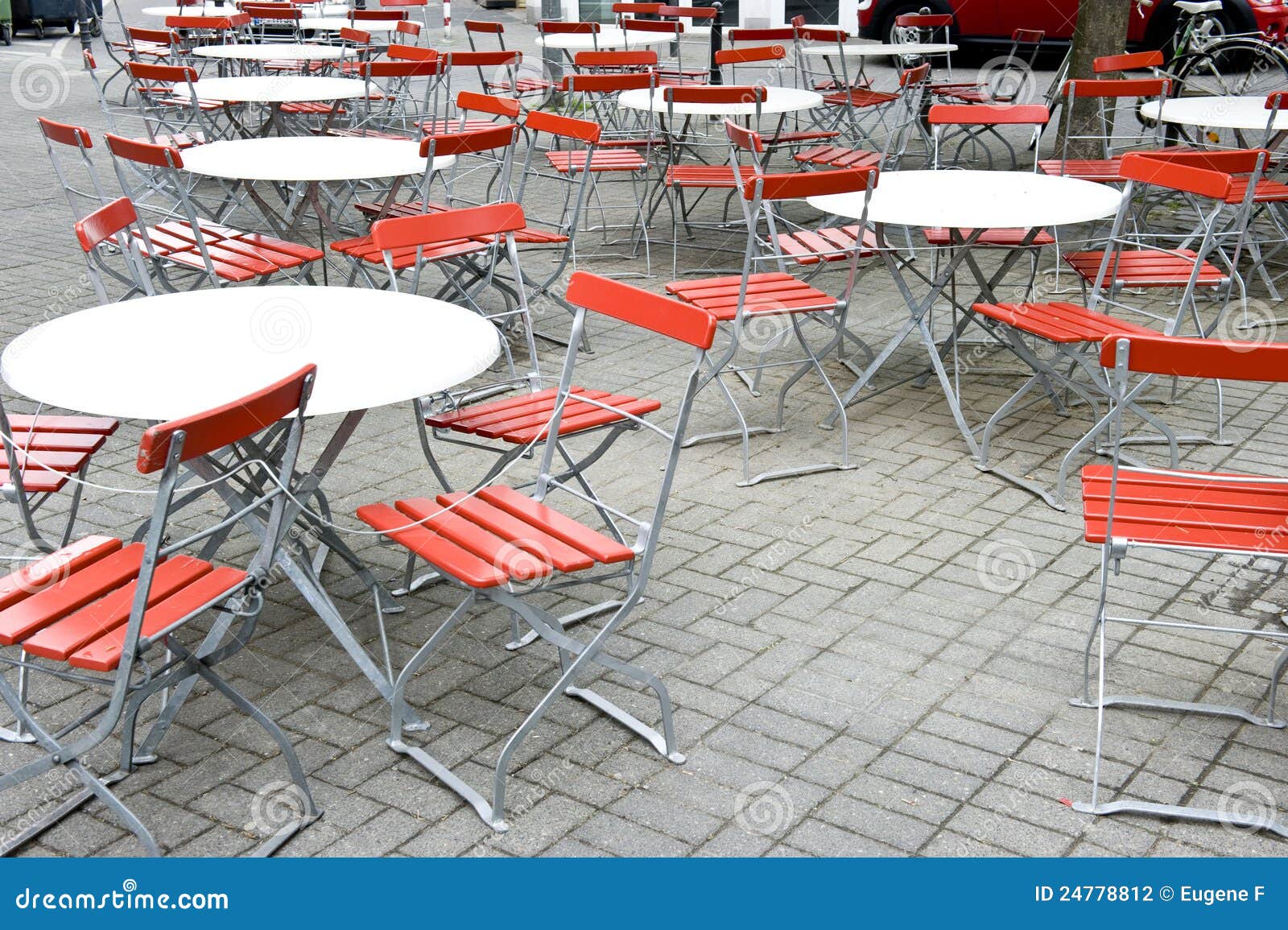 Cafe Sitting Area stock photo. Image of sidewalk, dining - 24778812