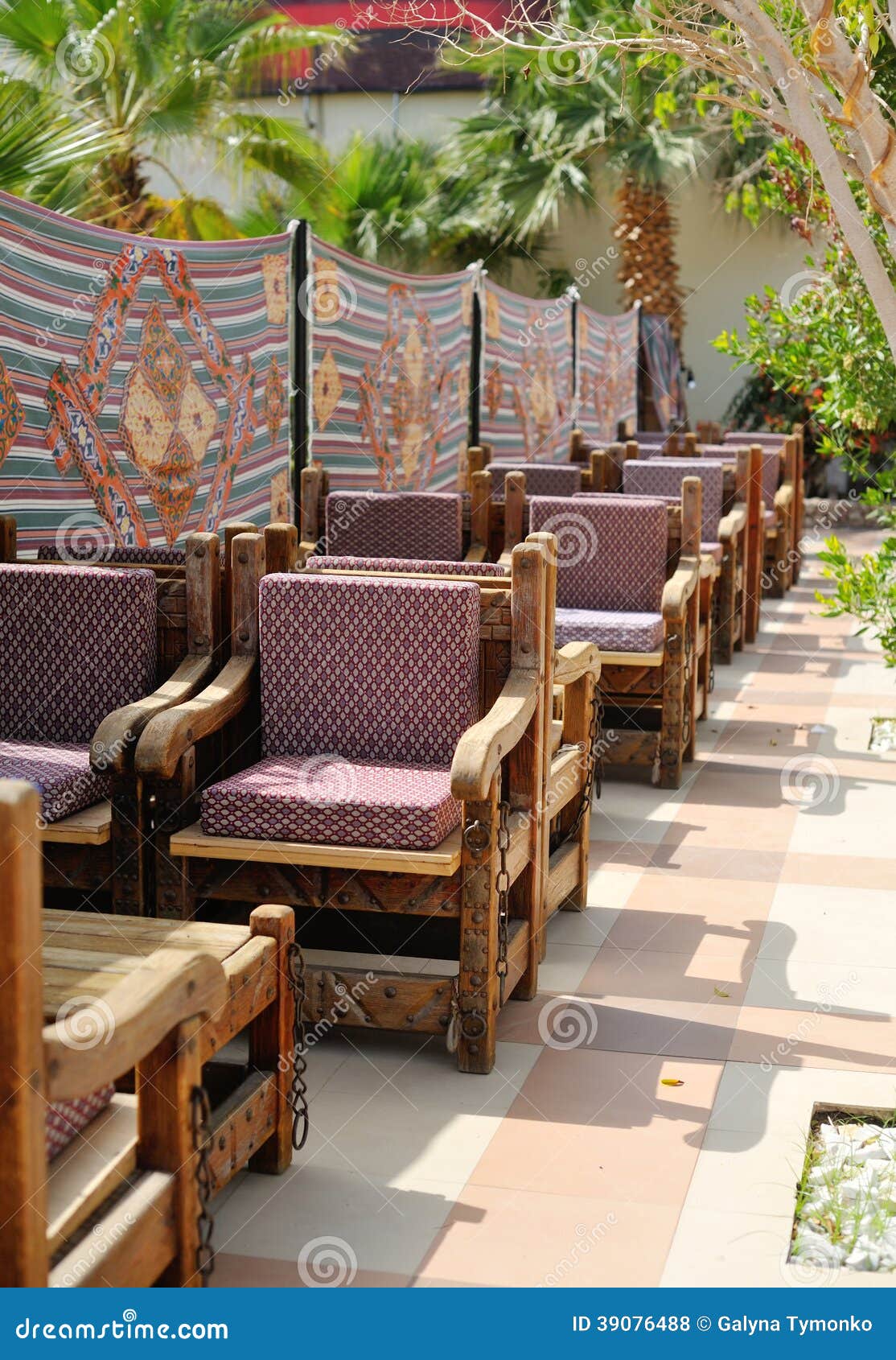 Cafe table. Arabic style stock photo. Image of cake, cappuccino - 39076488