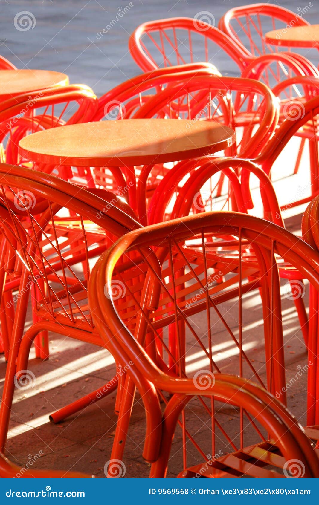 Cafe table and chairs stock photo. Image of outdoor, eating - 9569568