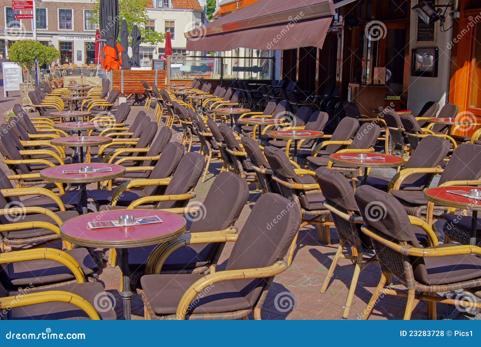 Cafe terrace stock photo. Image of homes, menu, lifestyle - 23283728