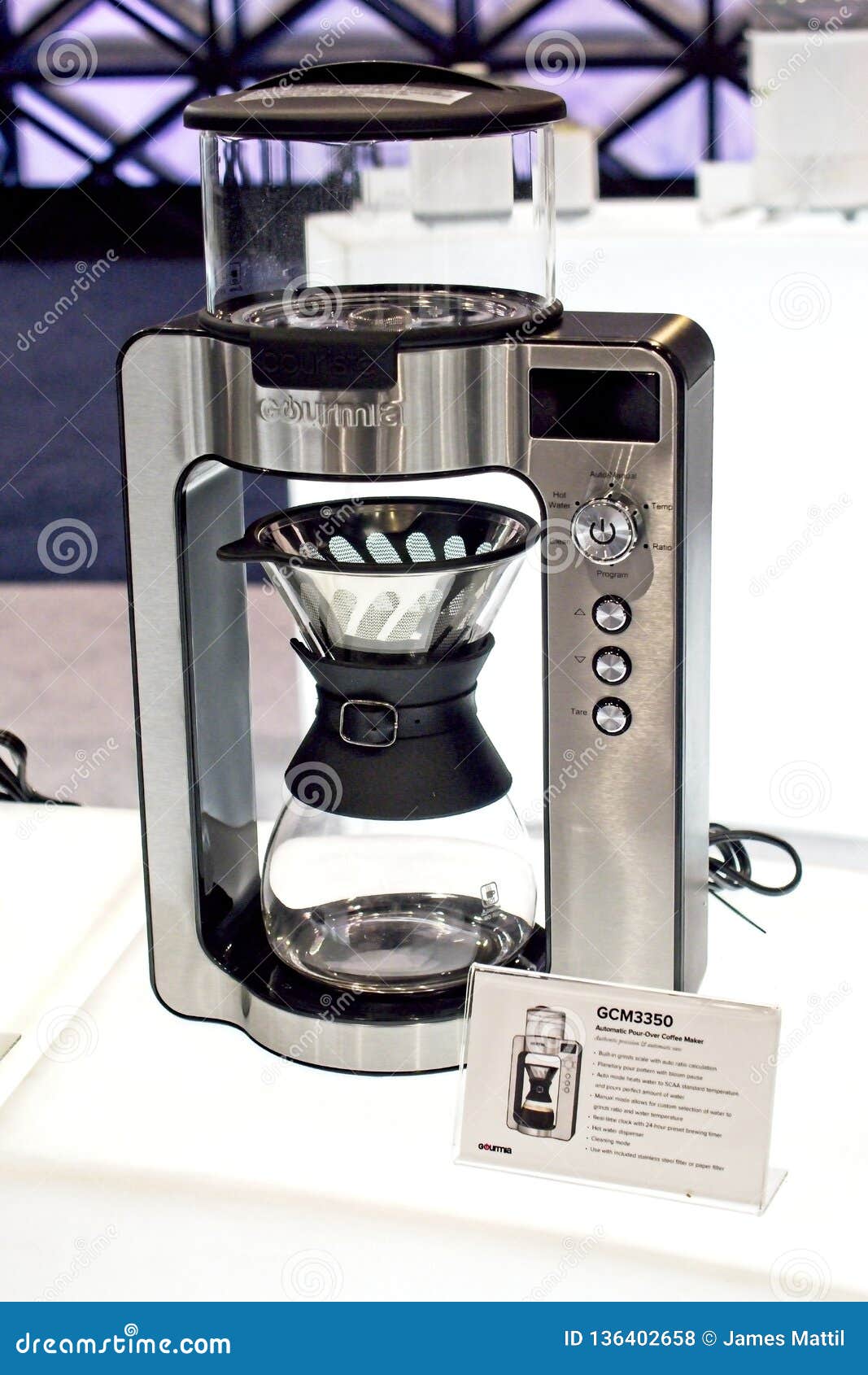 Cafetera moderna en CES foto de archivo editorial. Imagen de ...