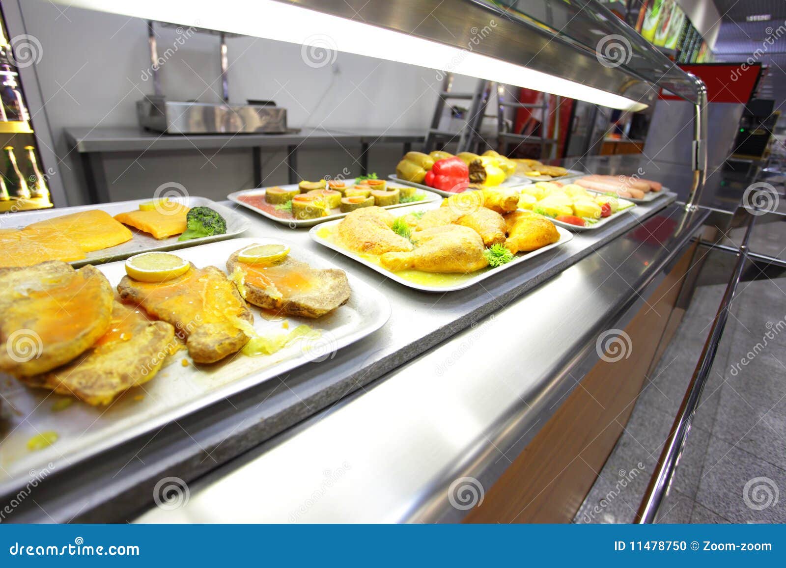 Cafeteria stock photo. Image of counter, plate, meat - 11478750