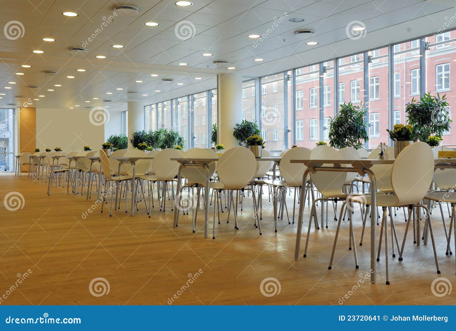 Cafeteria interior stock image. Image of convention, window - 23720641