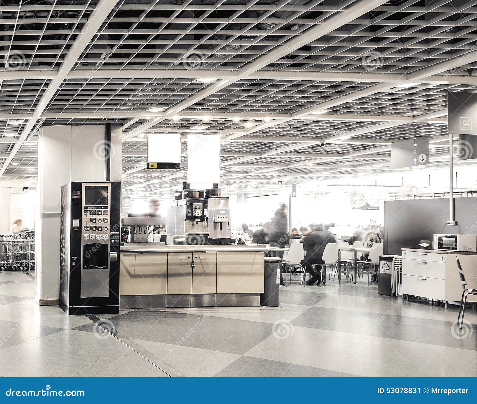 Cafeteria stock image. Image of hall, furniture, coffee - 53078831