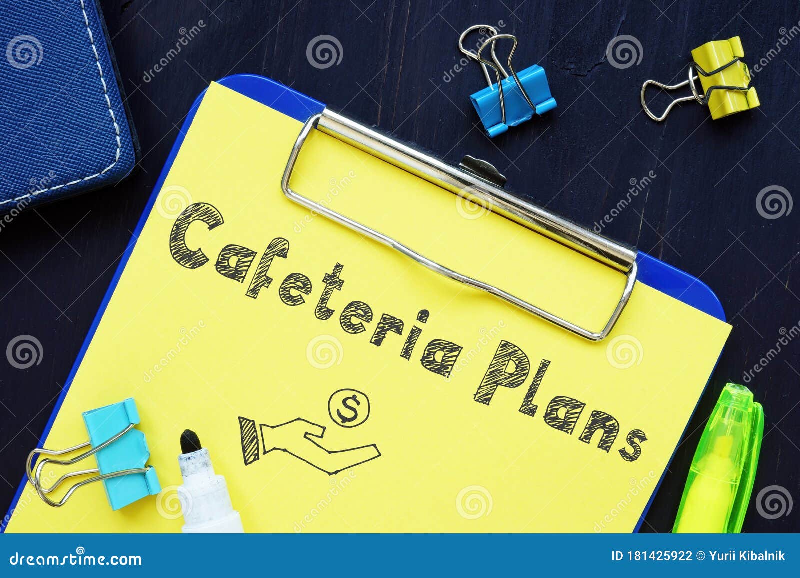 Cafeteria Plans Written on Note Stock Photo - Image of finance, measure ...