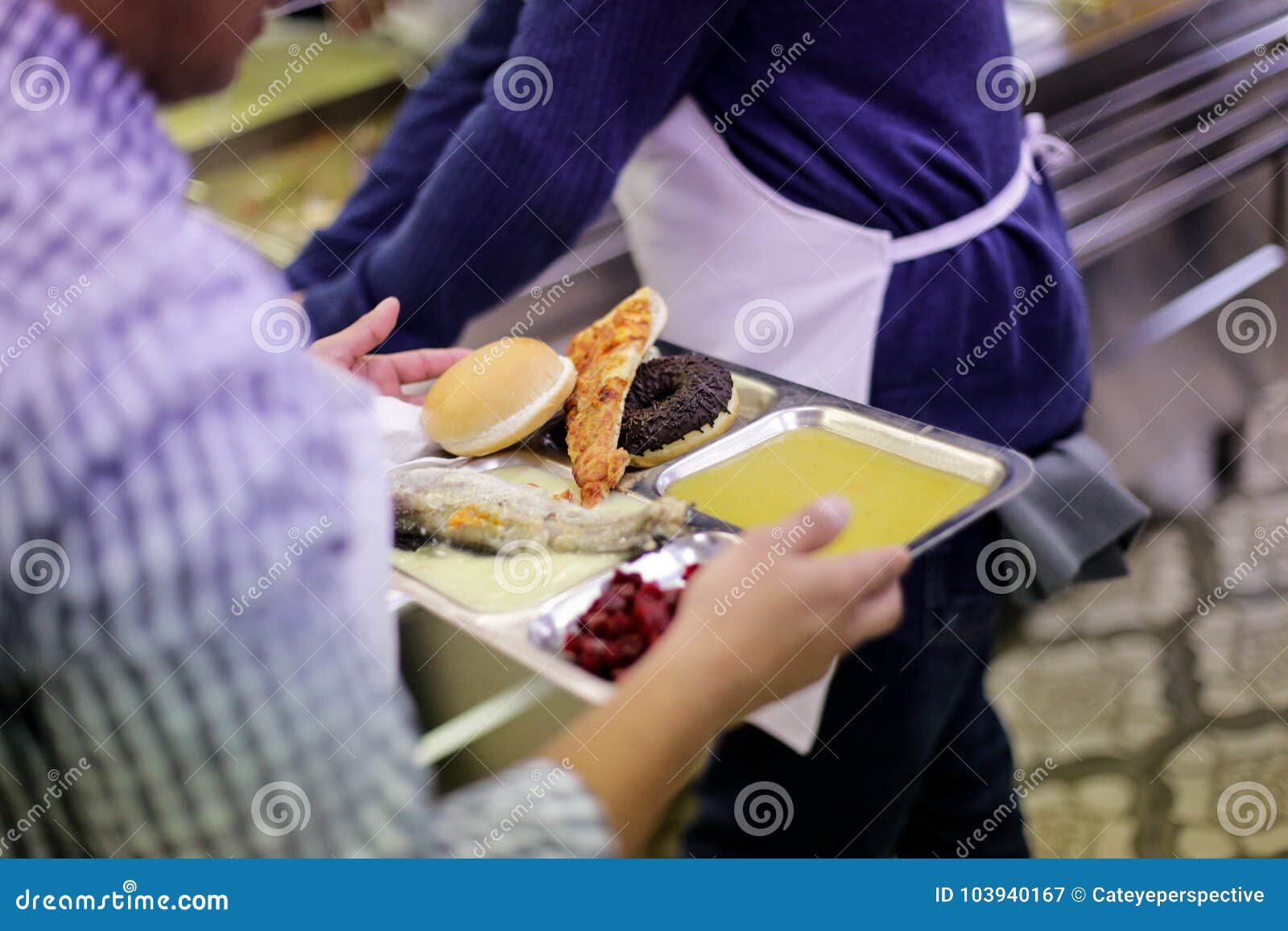 Cafeteria for poor stock image. Image of adult, lunch - 103940167