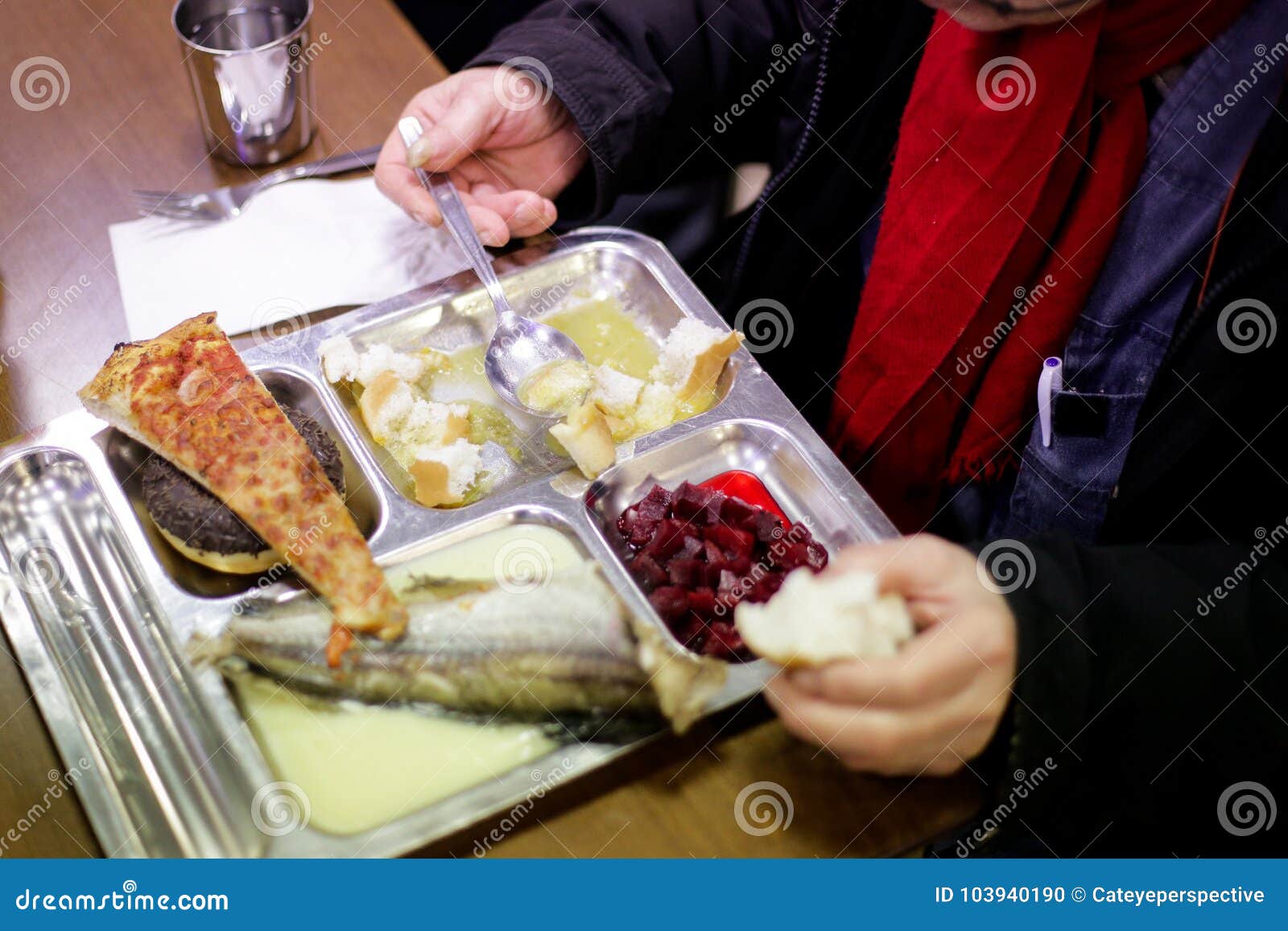 Cafeteria for poor people stock photo. Image of food - 103940190