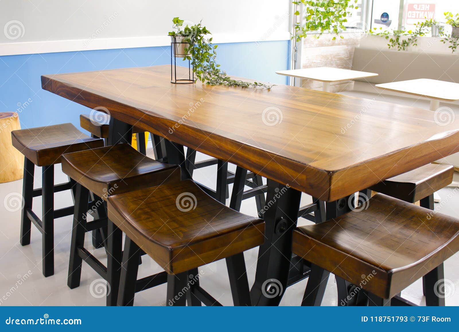 Cafeteria table and chairs stock image. Image of chairs - 118751793