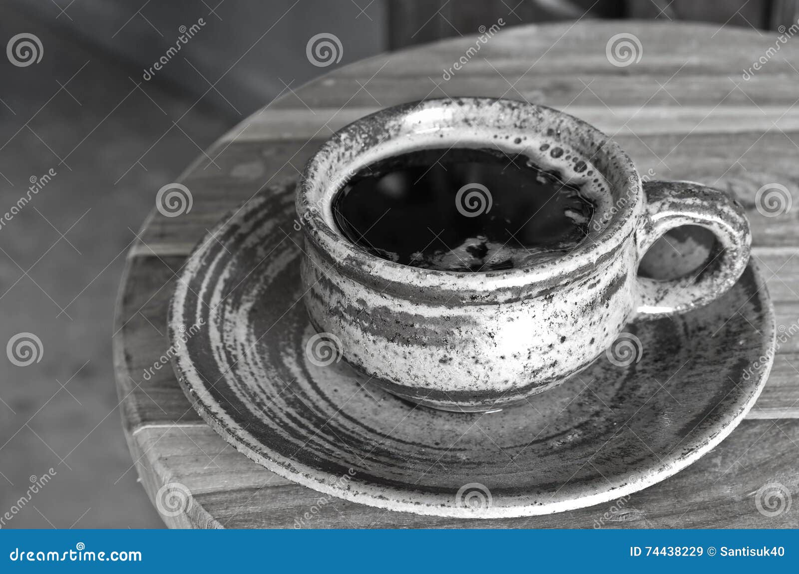 Caffè Caldo in Bianco E Nero Immagine Stock - Immagine di sfondo ...