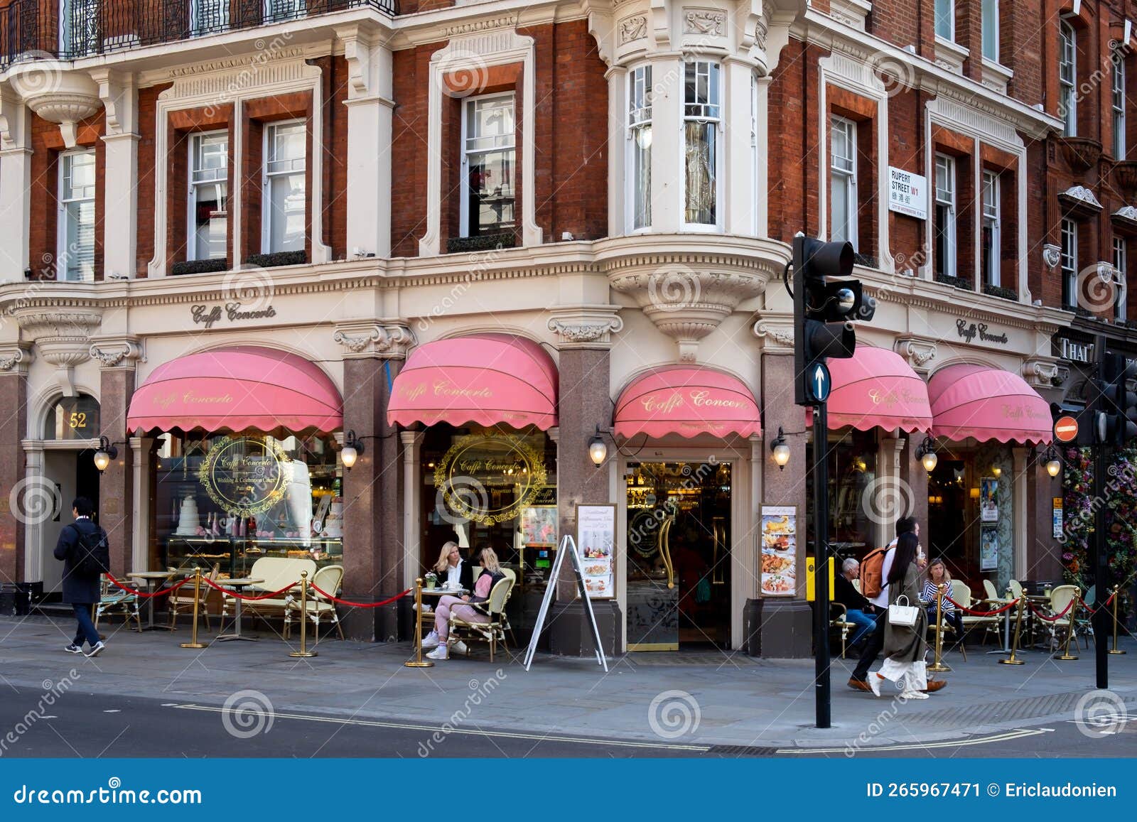 London-Caffe Concerto editorial photo. Image of building - 265967471