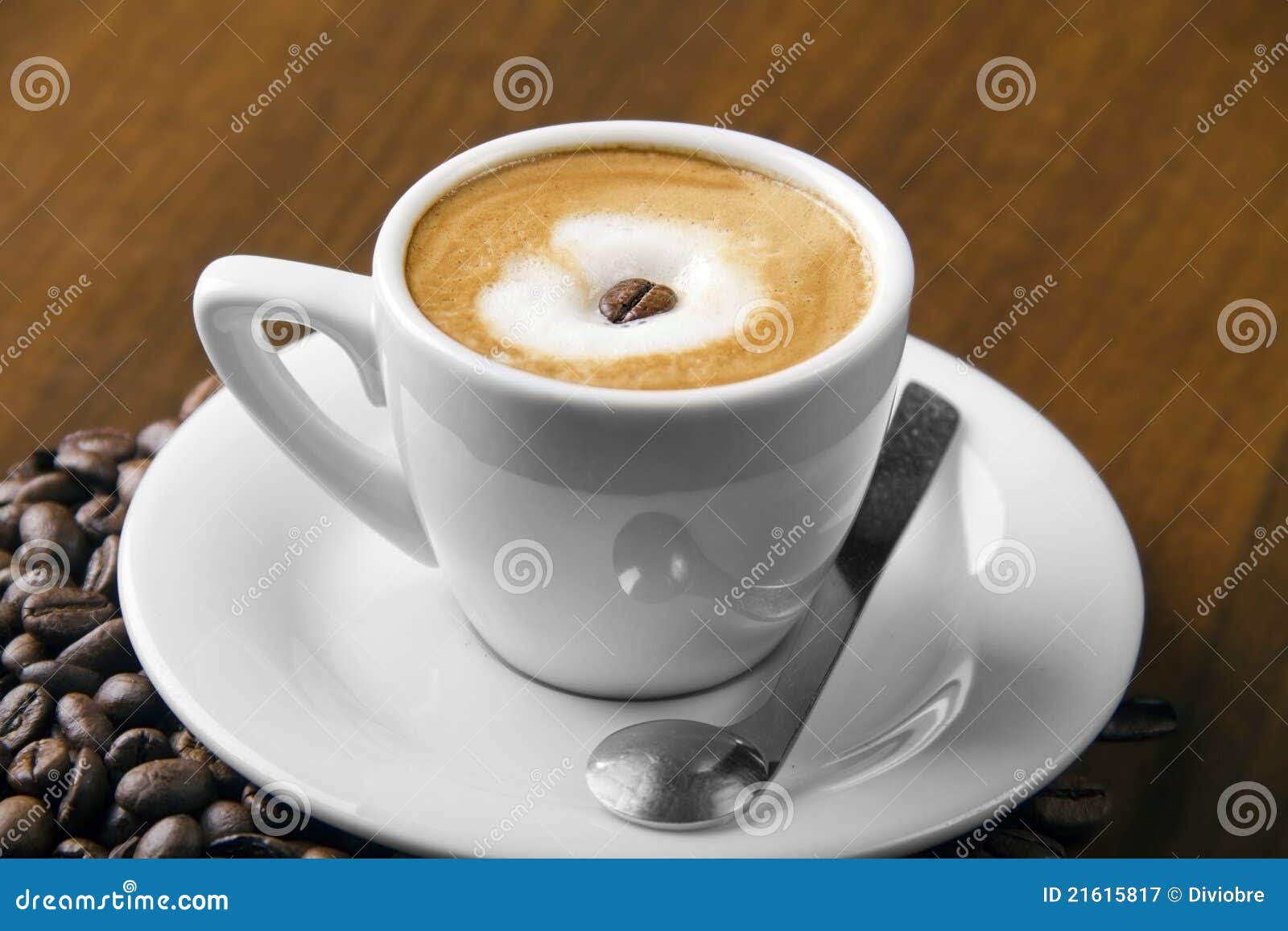 CaffÃ¨ macchiato espresso stock image. Image of break - 21615817