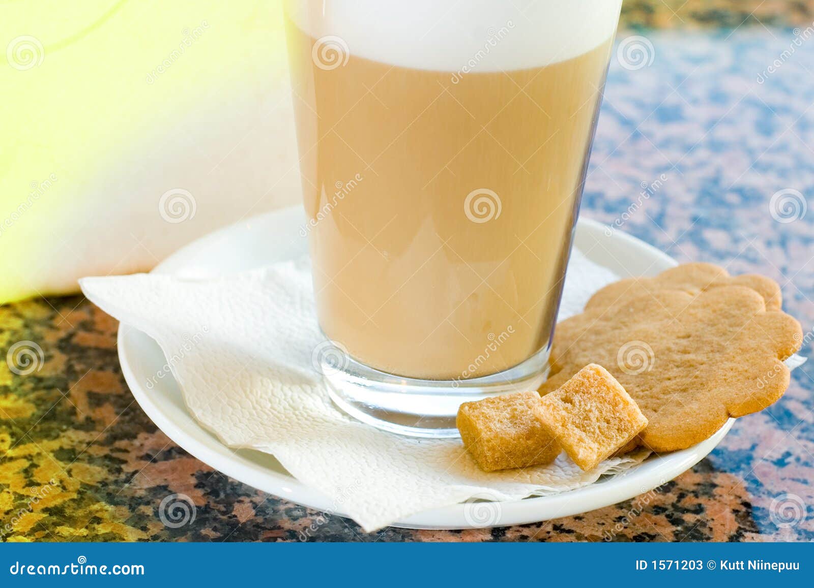 Caffe Latte stock image. Image of cafeteria, cafe, joint - 1571203