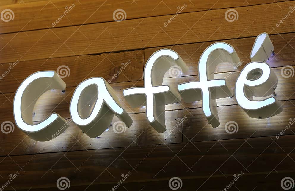 Caffe Sign stock photo. Image of background, wooden, sign - 31278954