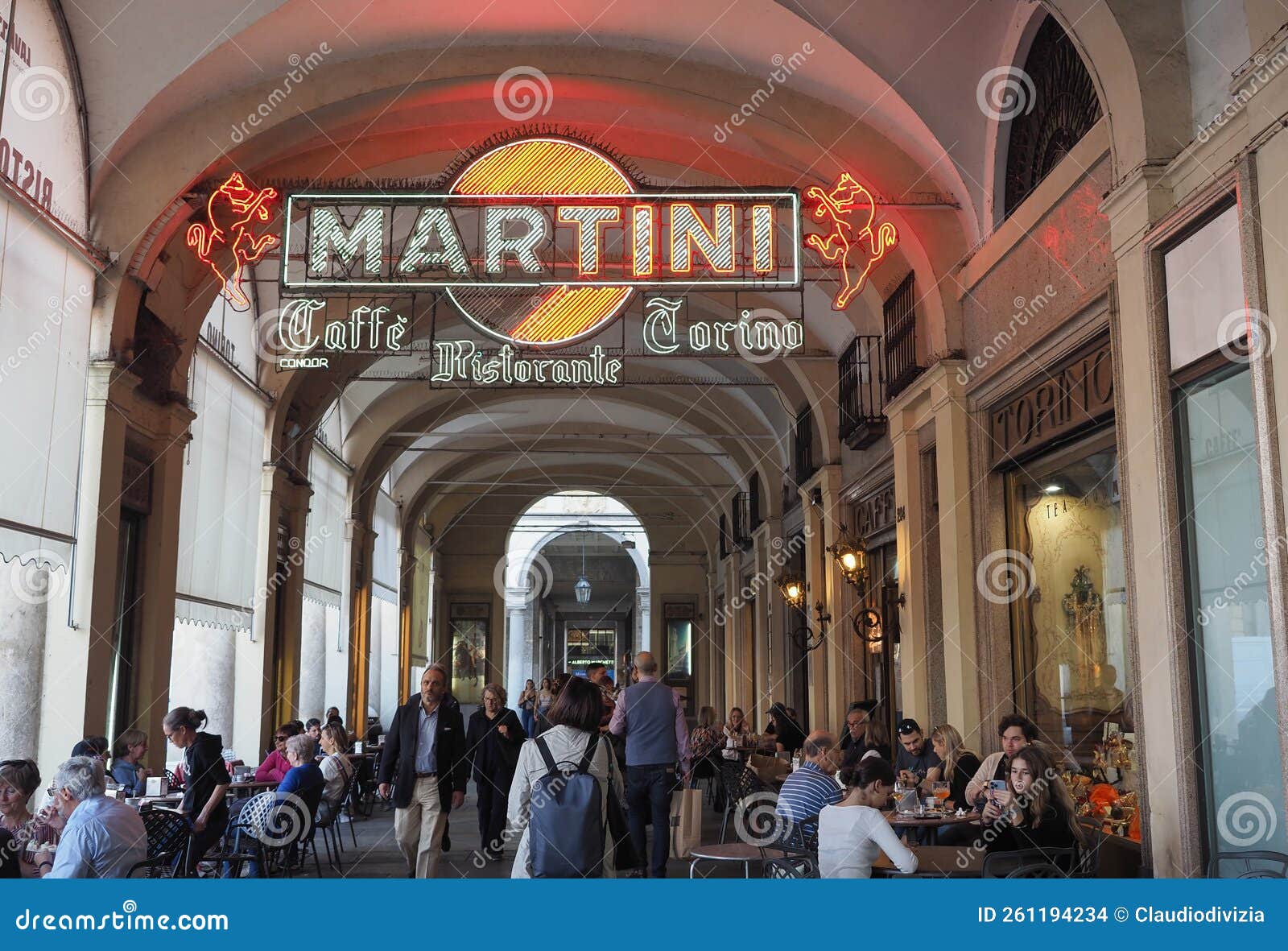 Caffe Torino in Turin editorial stock image. Image of carlo - 261194234