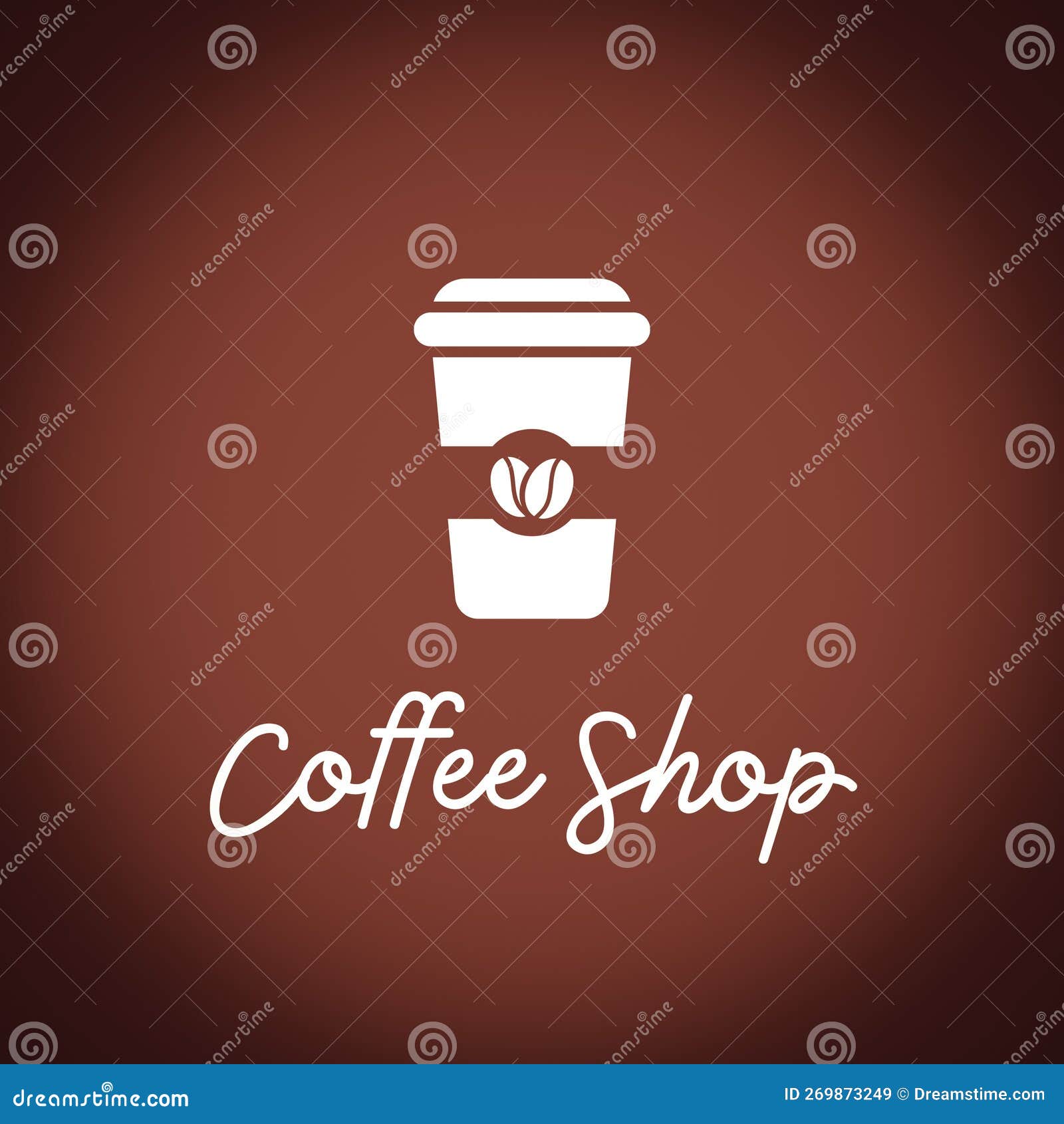 Caffee shop logo stock illustration. Illustration of design - 269873249