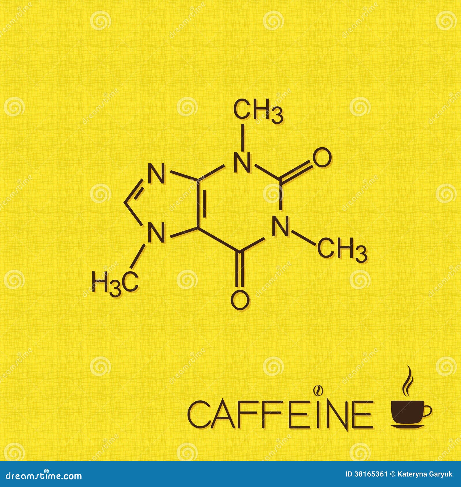 Caffeine stock vector. Illustration of cafacopy, coffee - 38165361