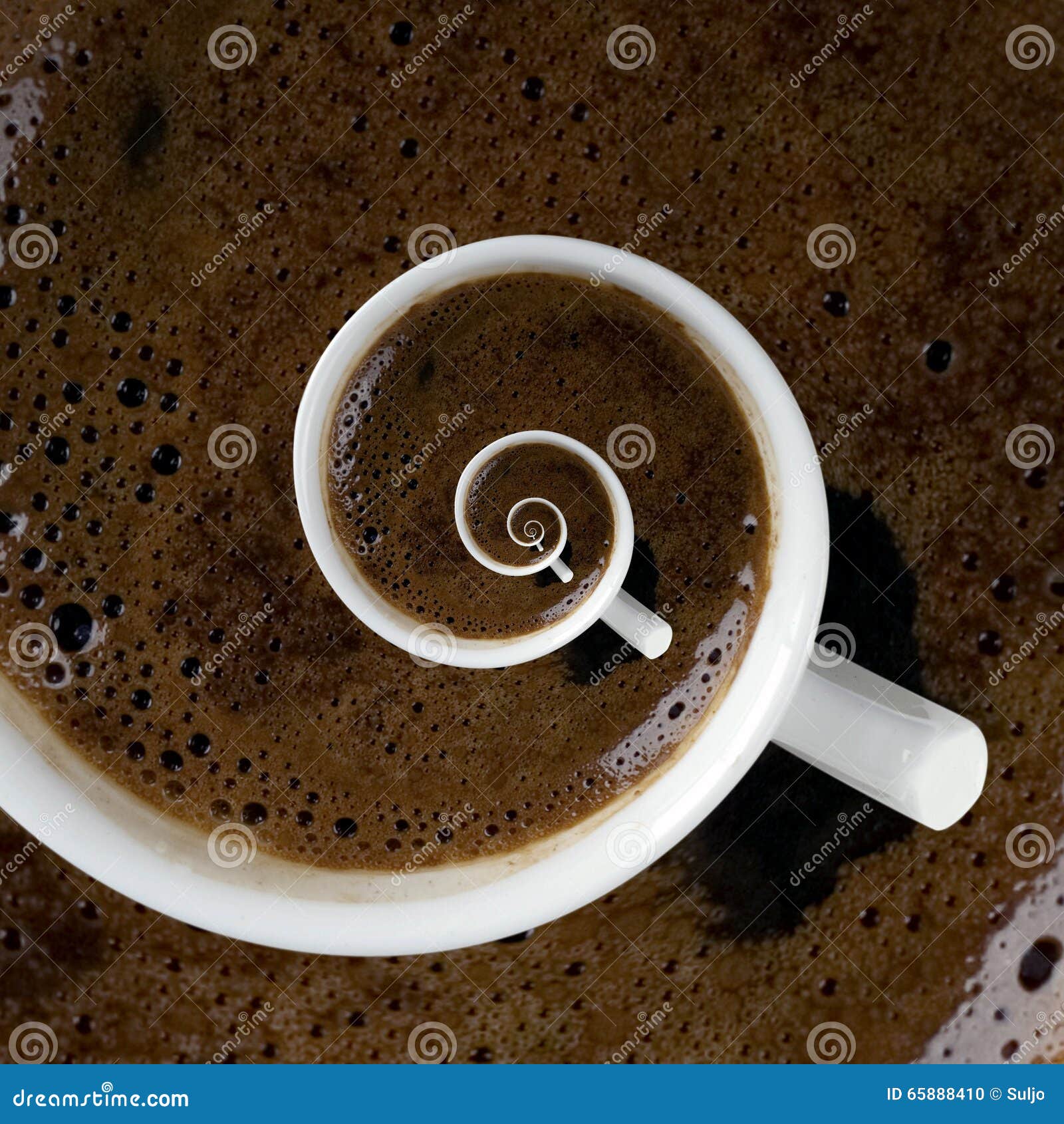 Caffeine Addiction Swirl stock illustration. Illustration of droste ...