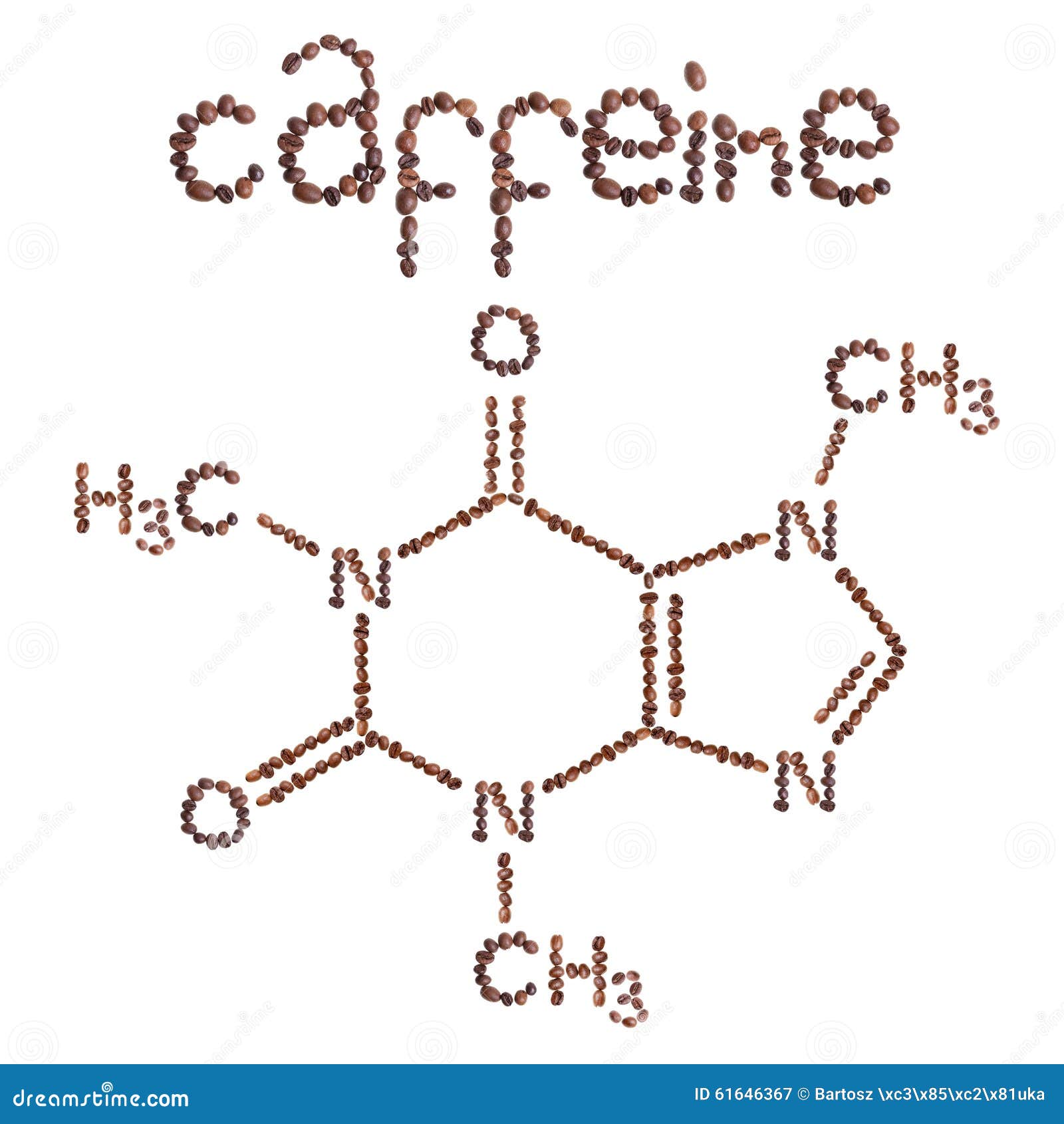 Caffeine Chemical Molecule Structure The Structural Formula Of