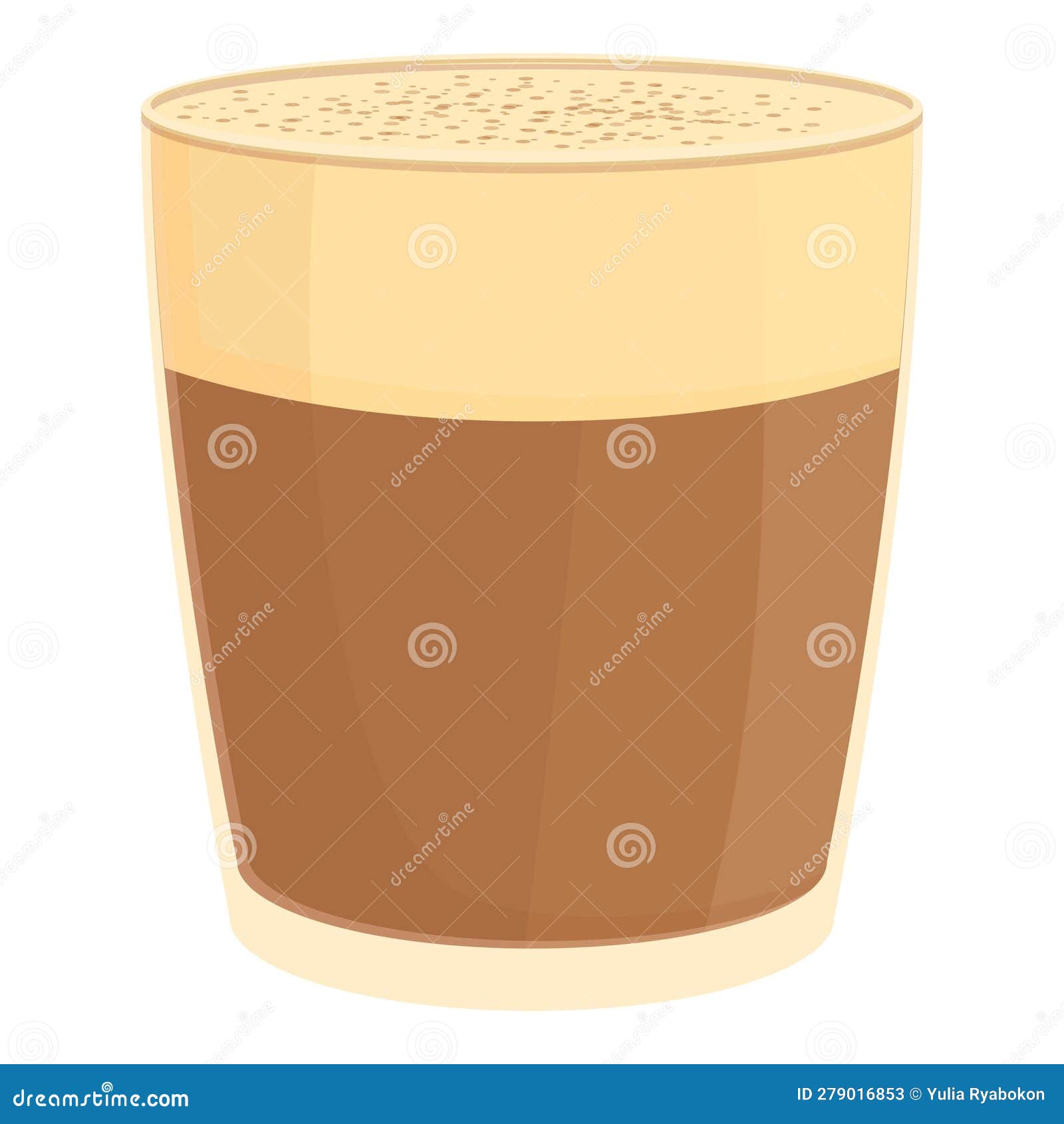 Caffeine Cold Coffee Icon Cartoon Vector. Cafe Drink Stock Vector ...