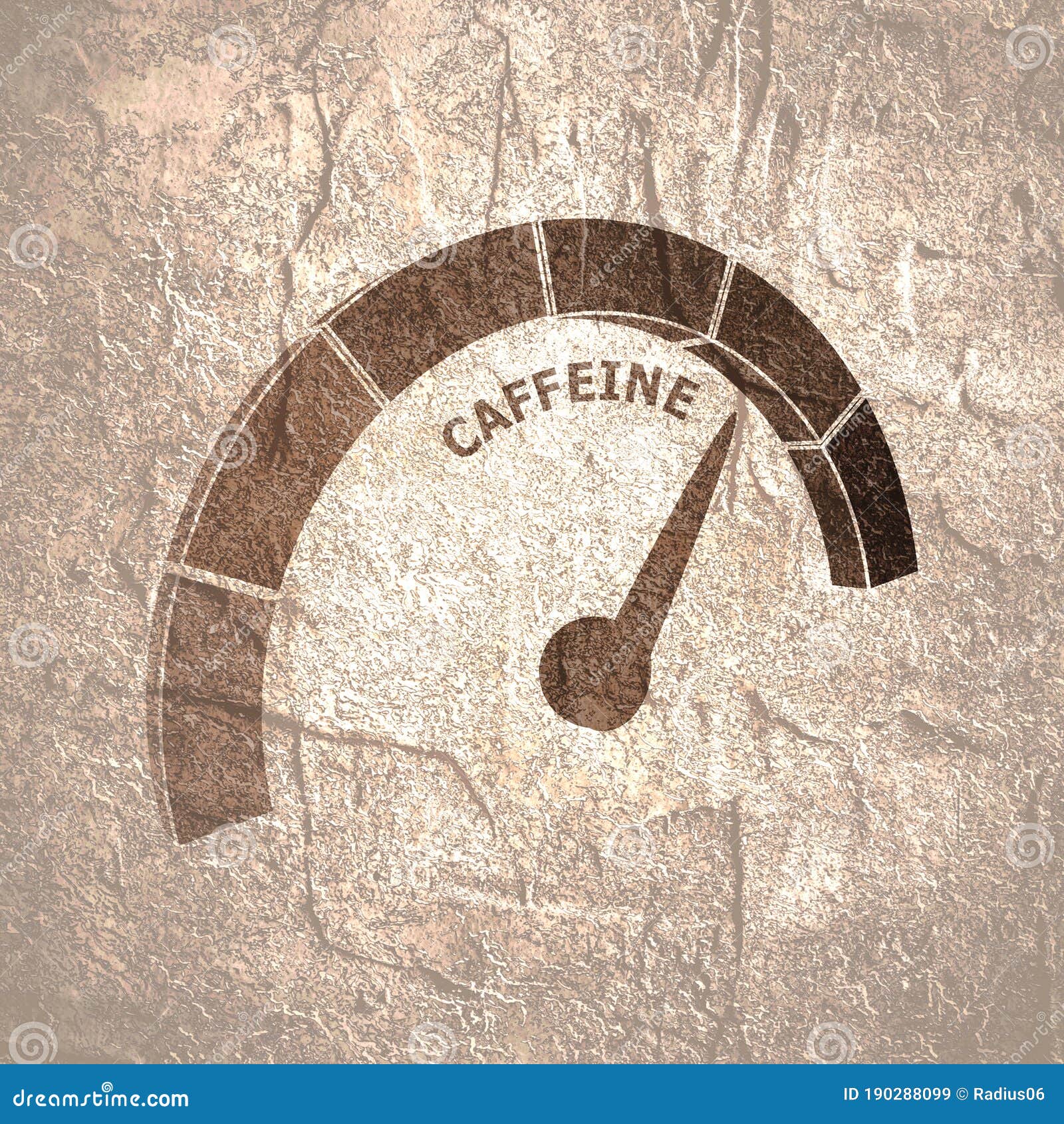 Caffeine measuring process stock illustration. Illustration of ...
