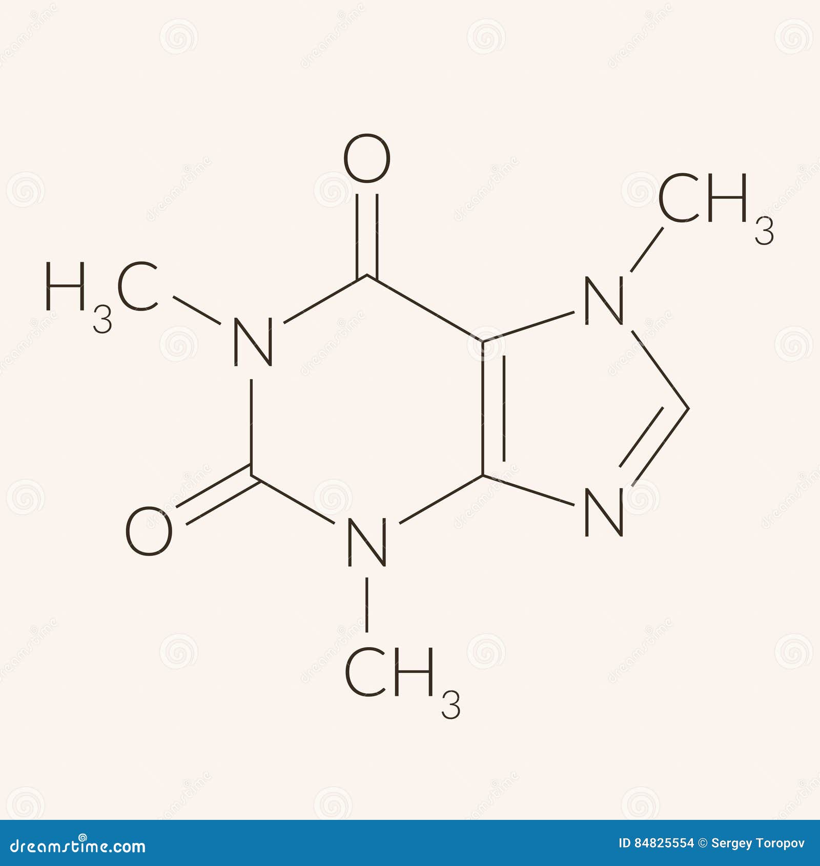 Caffeine Molecule Chemical Structure Stock Vector - Illustration of ... Caffeine Molecule Chemical Structure Stock Vector - Illustration of ...