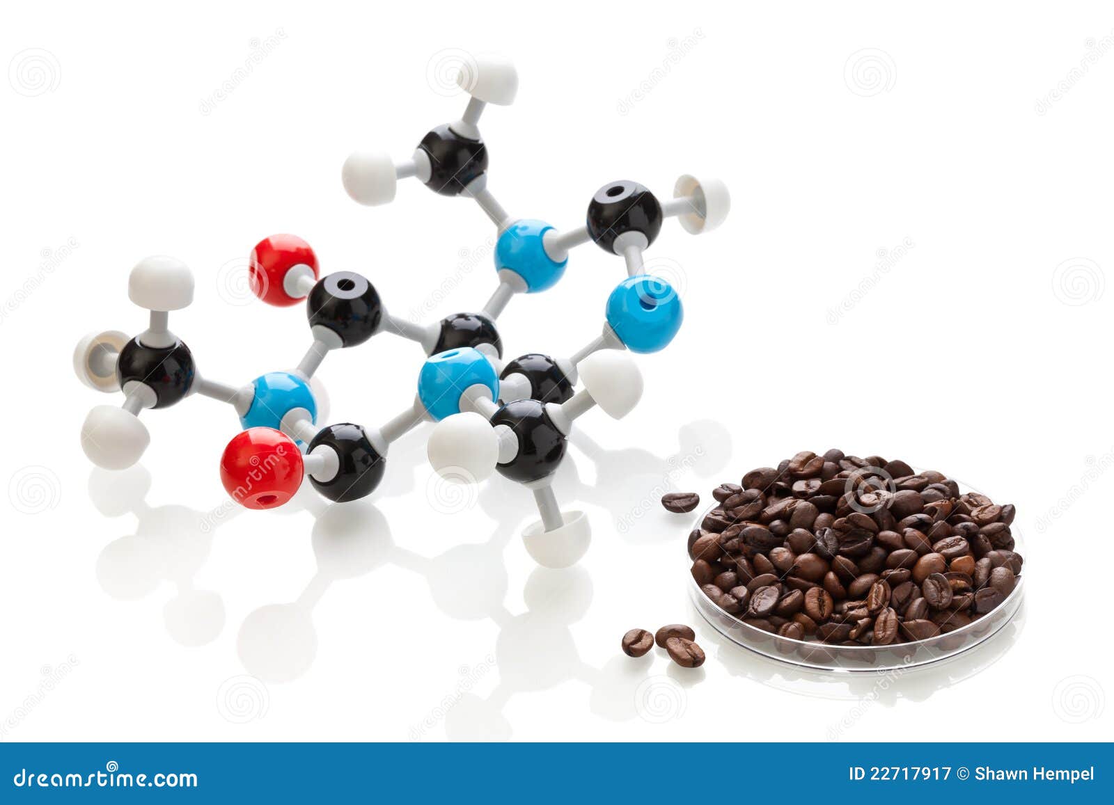 Caffeine Molecule Structure Stock Photo | CartoonDealer.com #138982152
