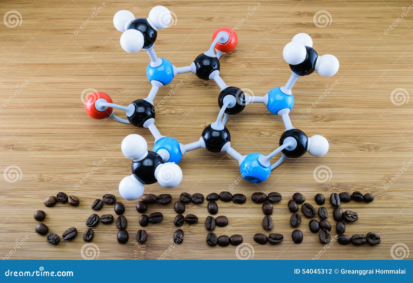 Caffeine Molecule Structure Stock Photo | CartoonDealer.com #138982152