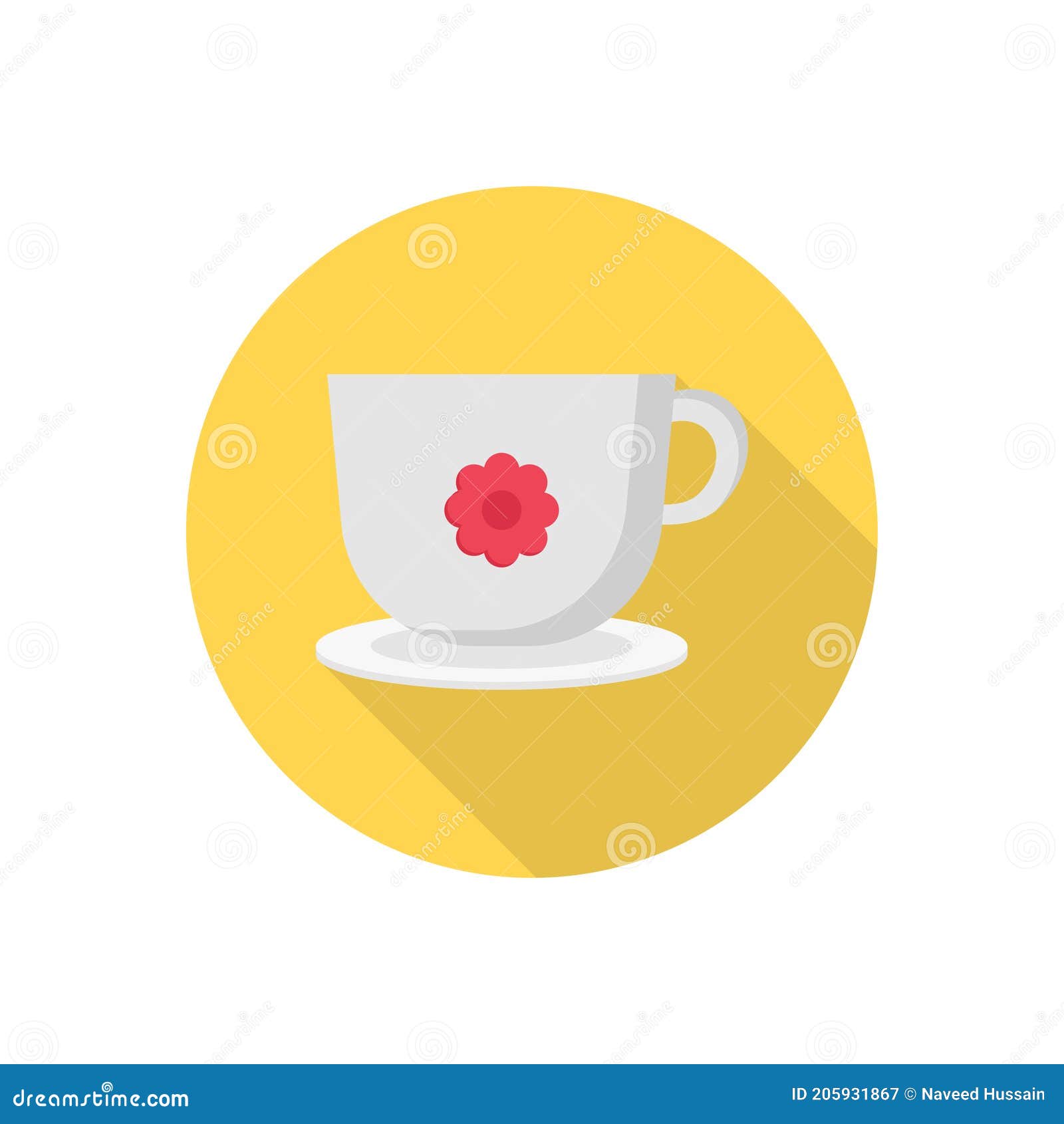 Caffeine Vector Flat Colour Icon Stock Vector - Illustration of cafe ...