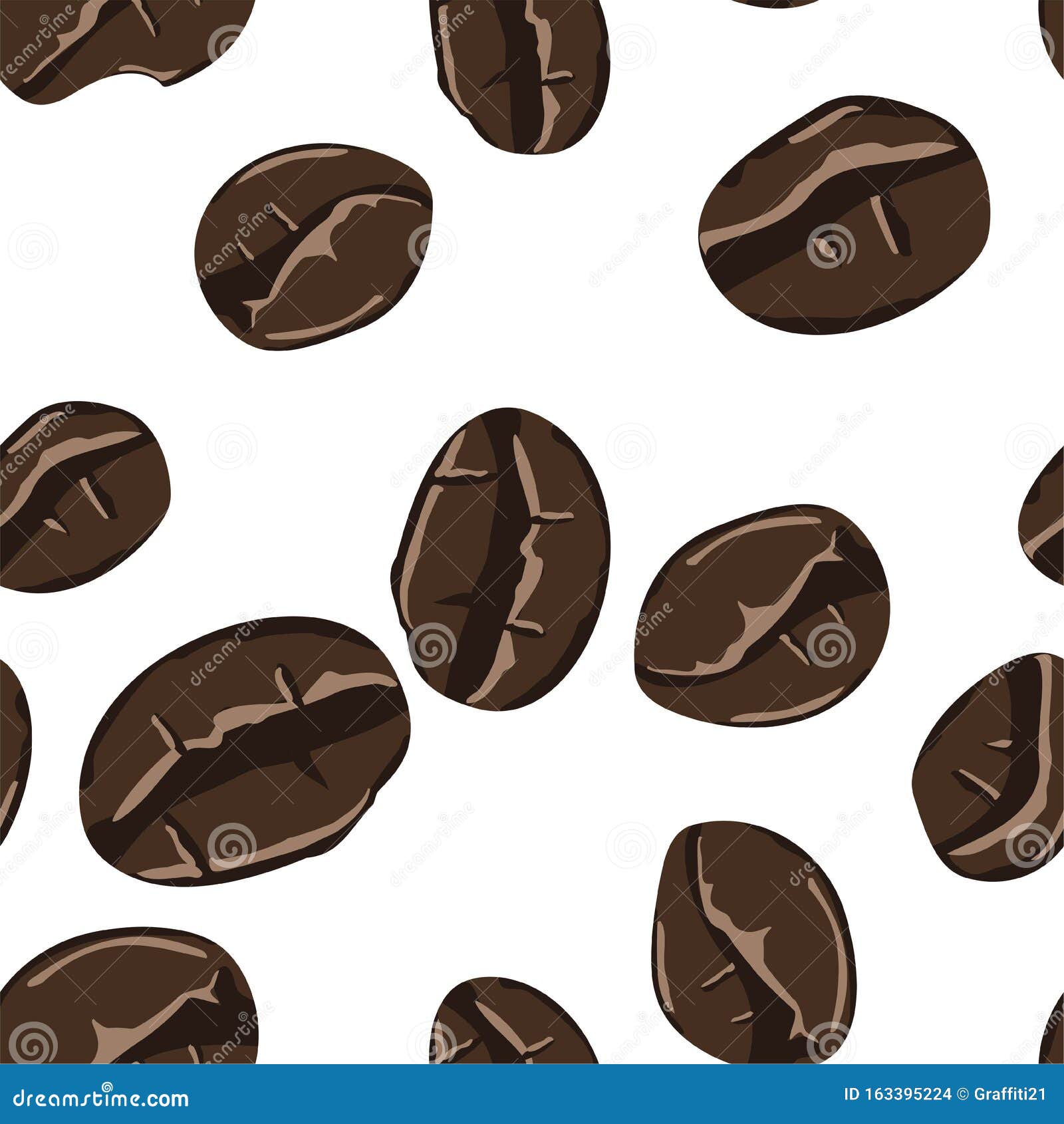 Caffeine Vector Symbol. Coffee Background. Vector Seamless Background ...