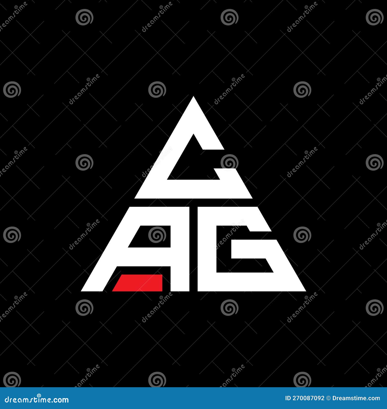 CAG Triangle Letter Logo Design with Triangle Shape. CAG Triangle Logo ...