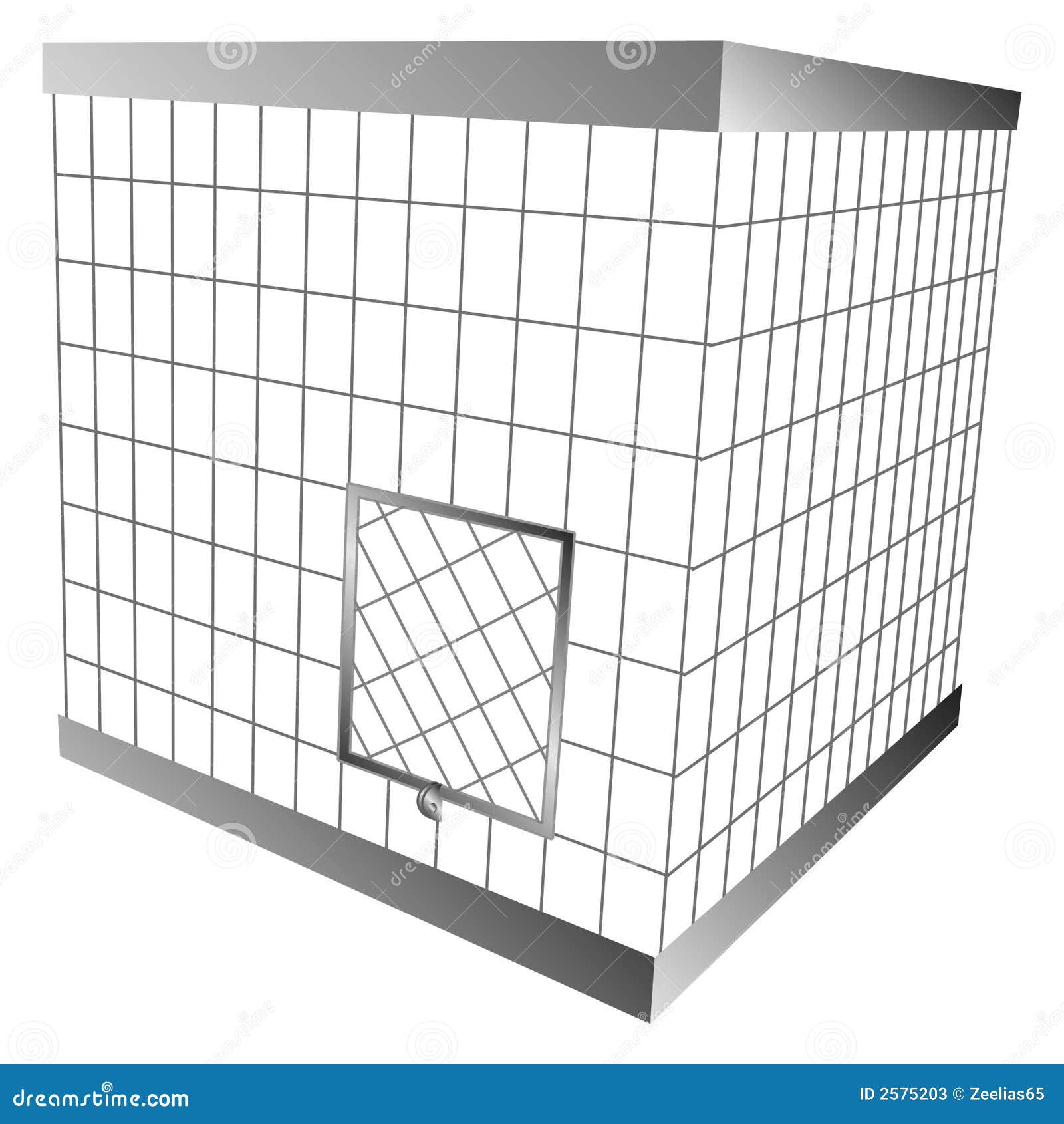 Cage stock vector. Illustration of clip, prison, fabric - 2575203