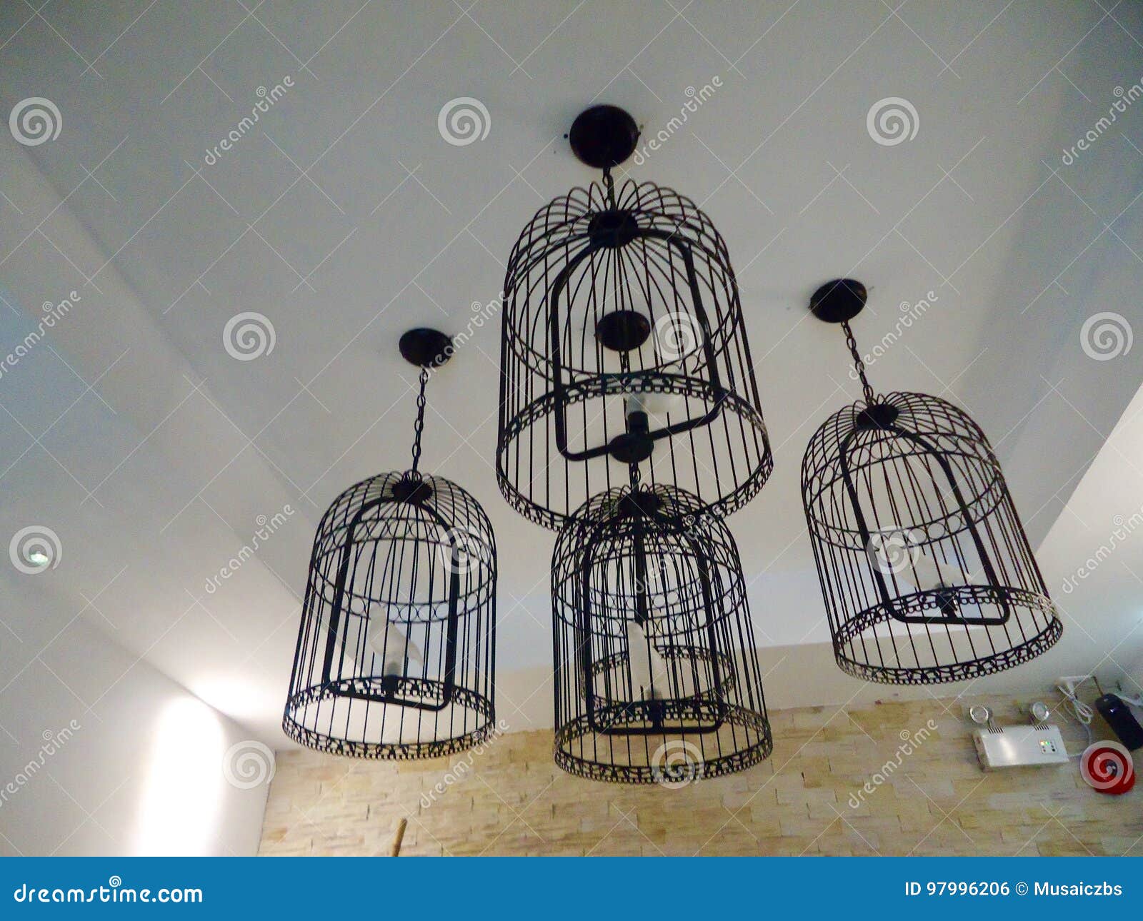 Cage decorate stock photo. Image of modern, baluster - 97996206