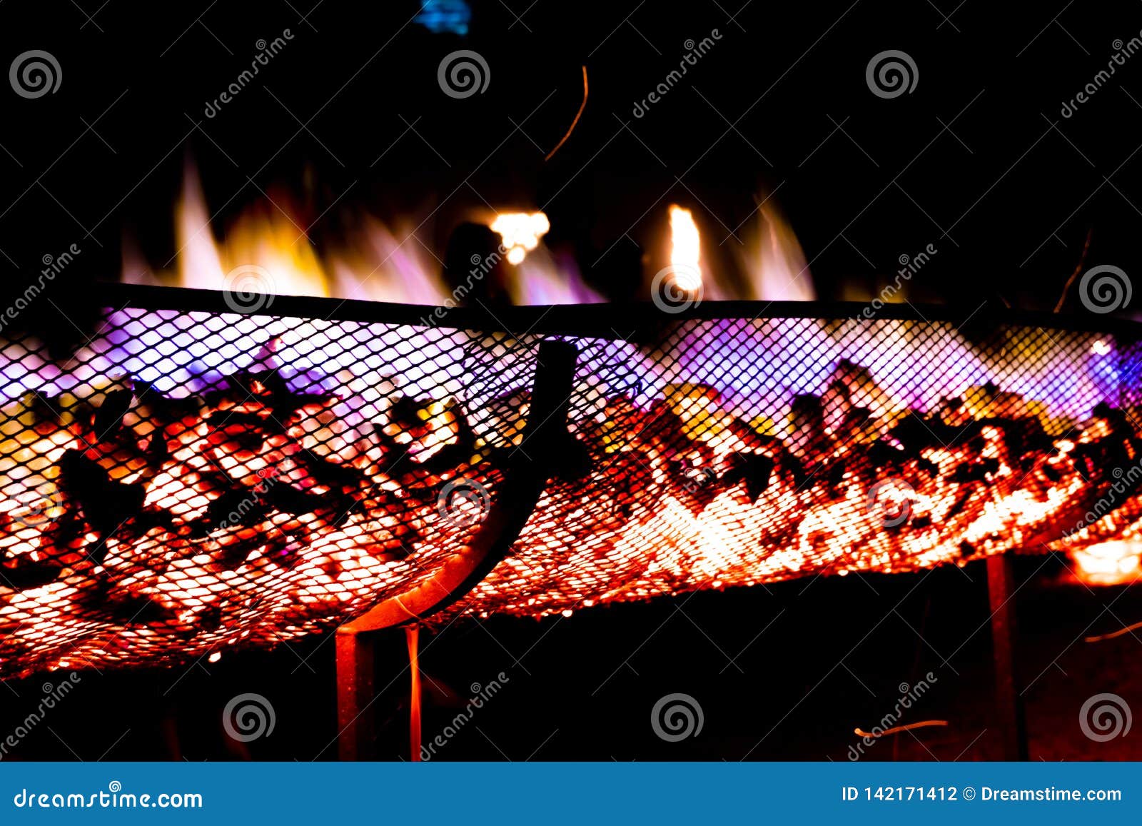 Cage of Fire stock photo. Image of light, fire, firecage - 142171412