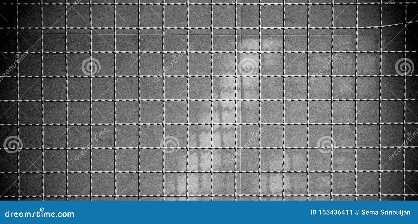 Cage Metal Wire with Shadow on the Wall. Stock Image - Image of ...